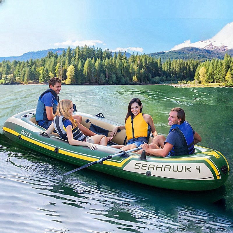 Seahawk Inflatable Boat – Strong, with Oars & Pump